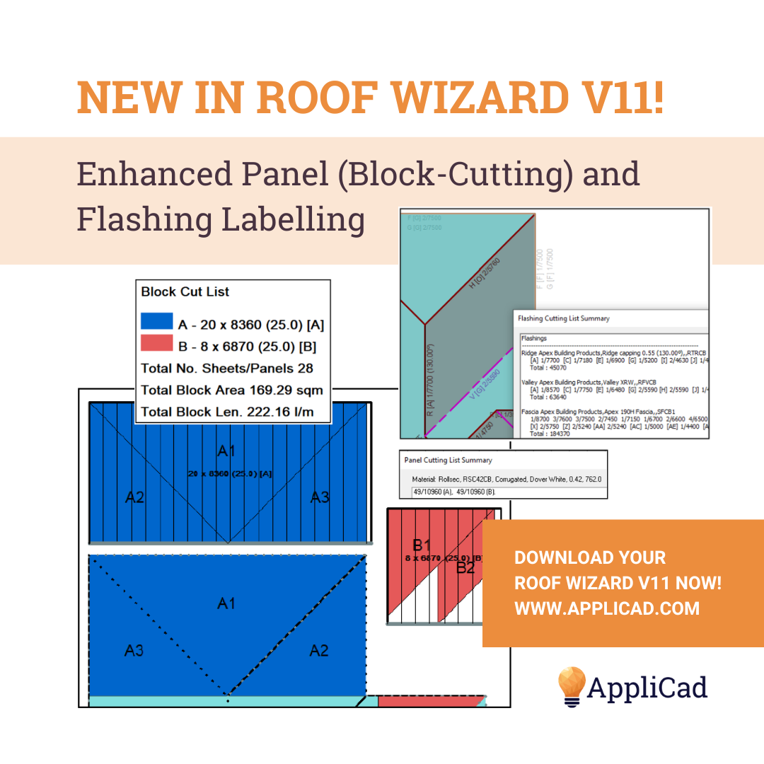 AppliCad – Roof Wizard V11 Release is Here!